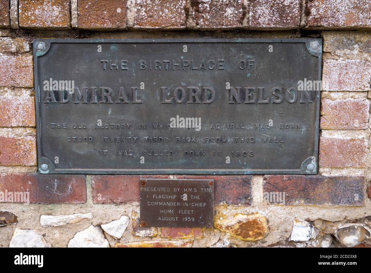 Burnham Thorpe (Nelson’s birthplace Stock Photo - Alamy