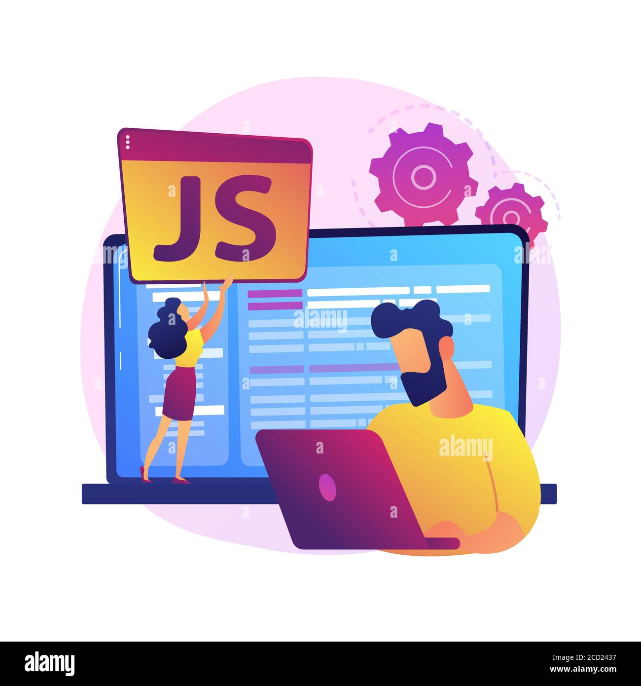 JavaScript abstract concept vector illustration Stock Vector Image ... JavaScript abstract concept vector illustration Stock Vector Image ...