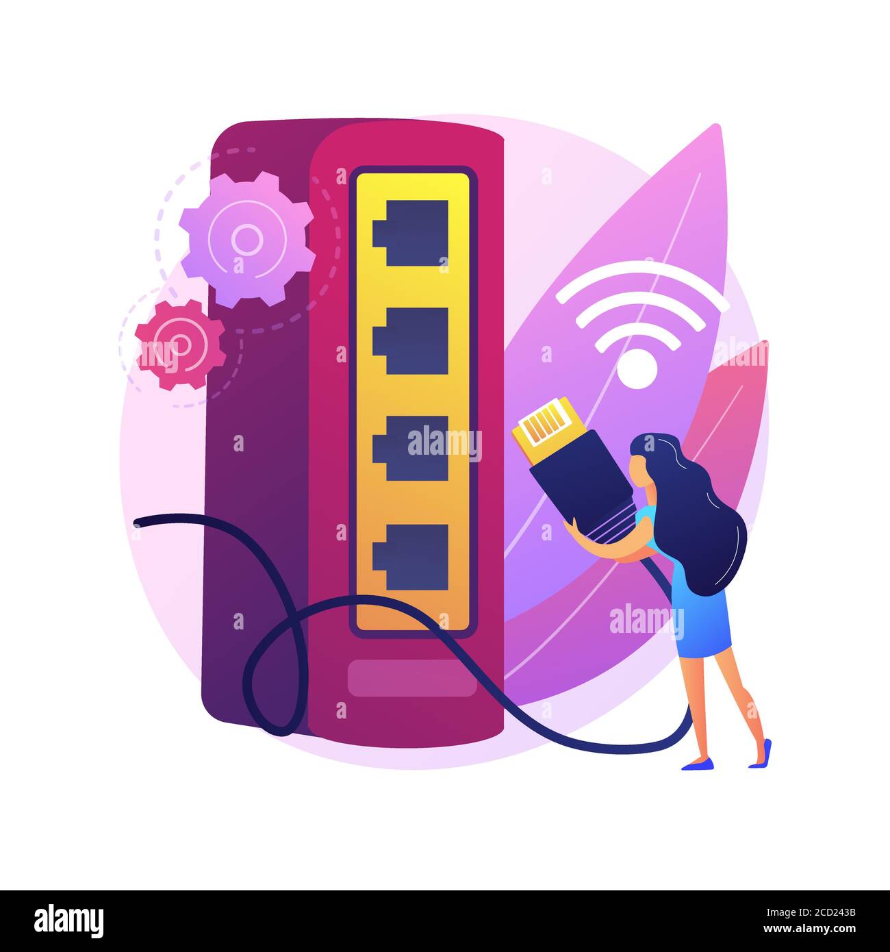 Ethernet Ethernet Connection Abstract Concept Vector Illustration Stock Vector Image And Art Alamy