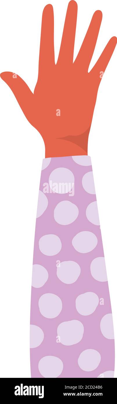 hand up design of People arm finger person learn communication ...