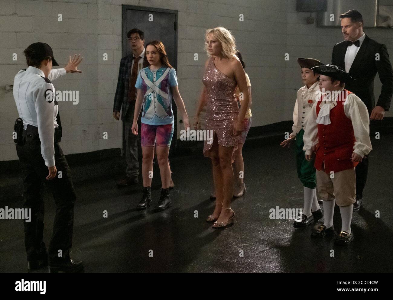 THE SLEEPOVER, from left: Karla Souza, Ken Marino, Sadie Stanley, Malin ...