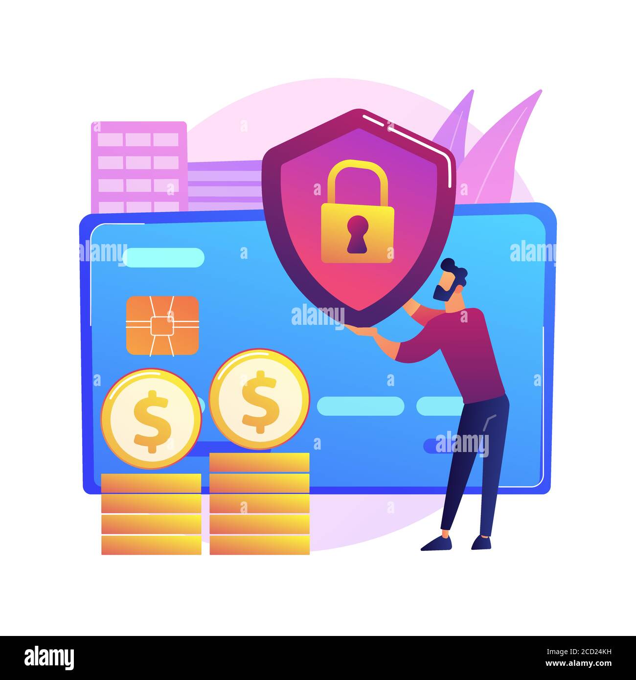 Debit card abstract concept vector illustration Stock Vector Image ...