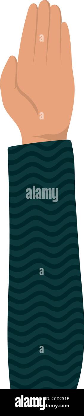 hand up design of People arm finger person learn communication ...