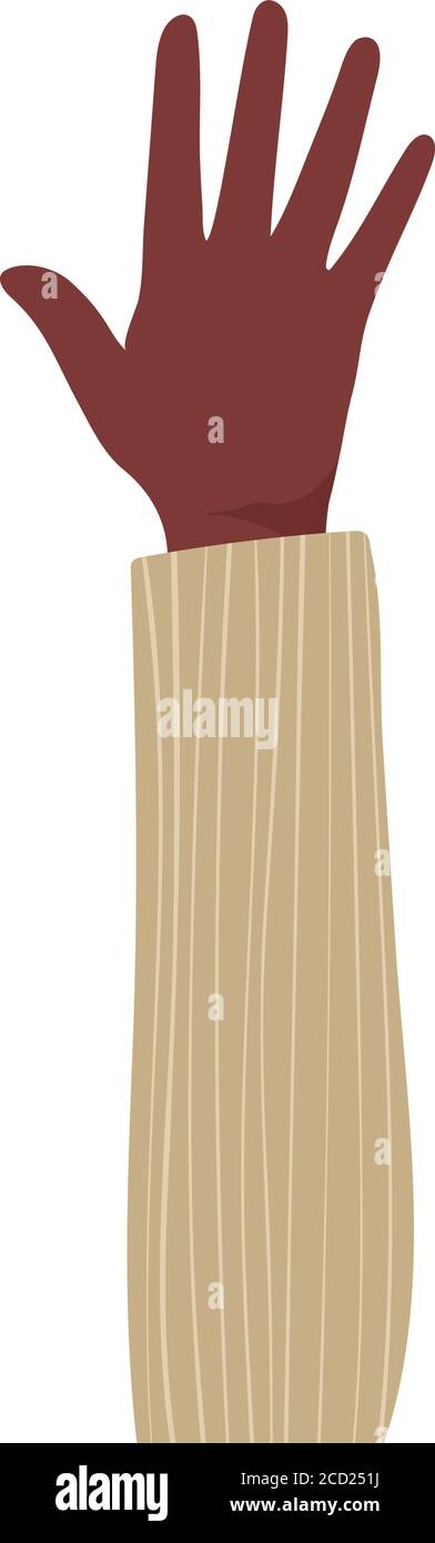 hand up design of People arm finger person learn communication ...