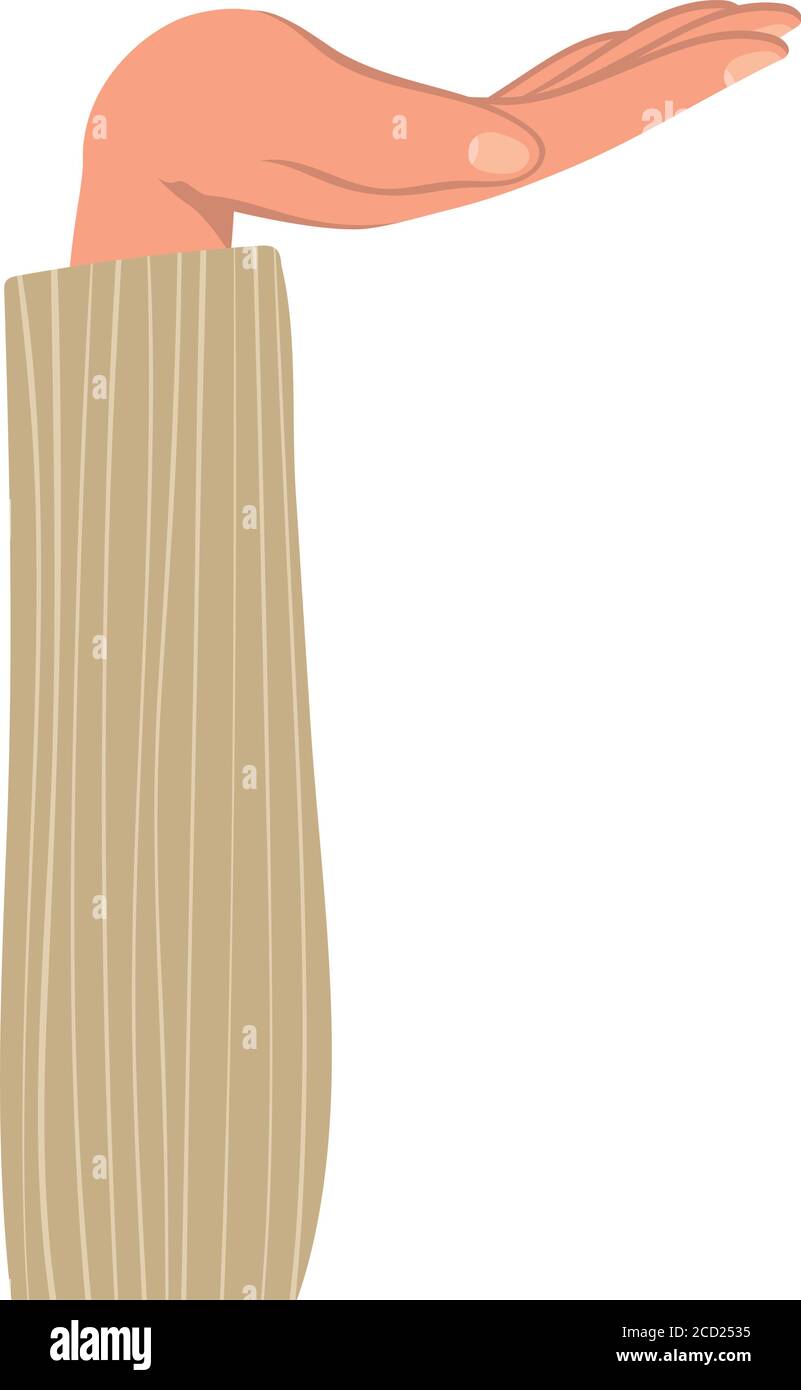 open hand design of People arm finger person learn communication ...