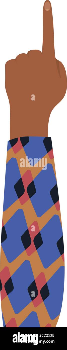 number one sign with hand design of People arm finger person learn ...