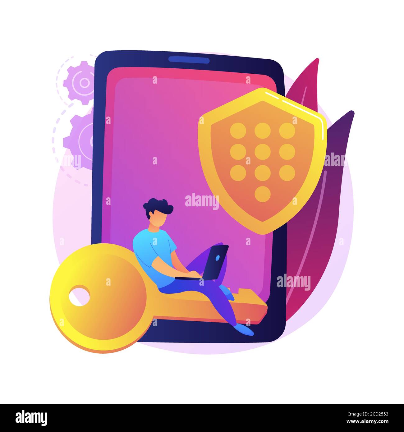 Secure Web Traffic Abstract Concept Vector Illustration Stock Vector