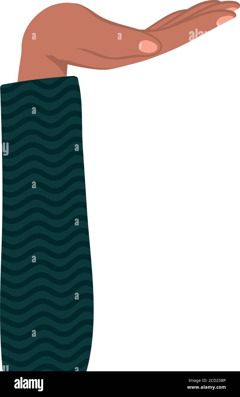 open hand design of People arm finger person learn communication ...