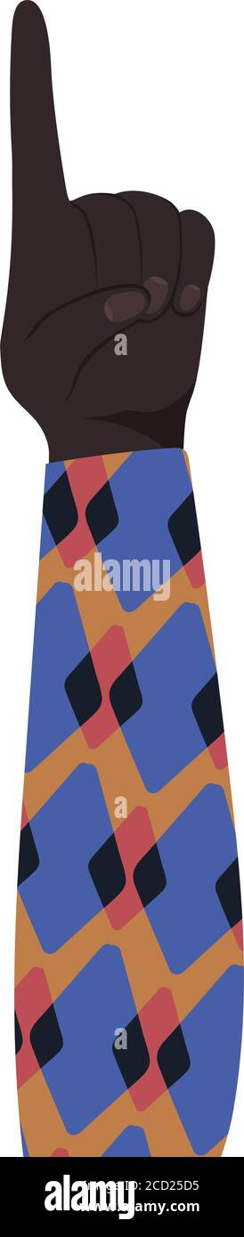 number one sign with hand design of People arm finger person learn ...