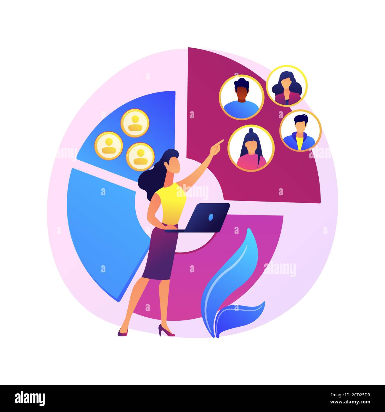Audience Segmentation Abstract Concept Vector Illustration Stock Vector Image And Art Alamy