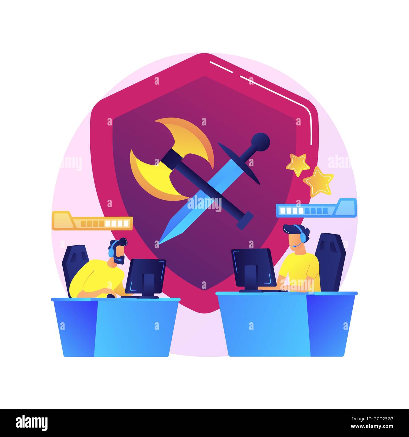 MMORPG abstract concept vector illustration Stock Vector Image & Art ...