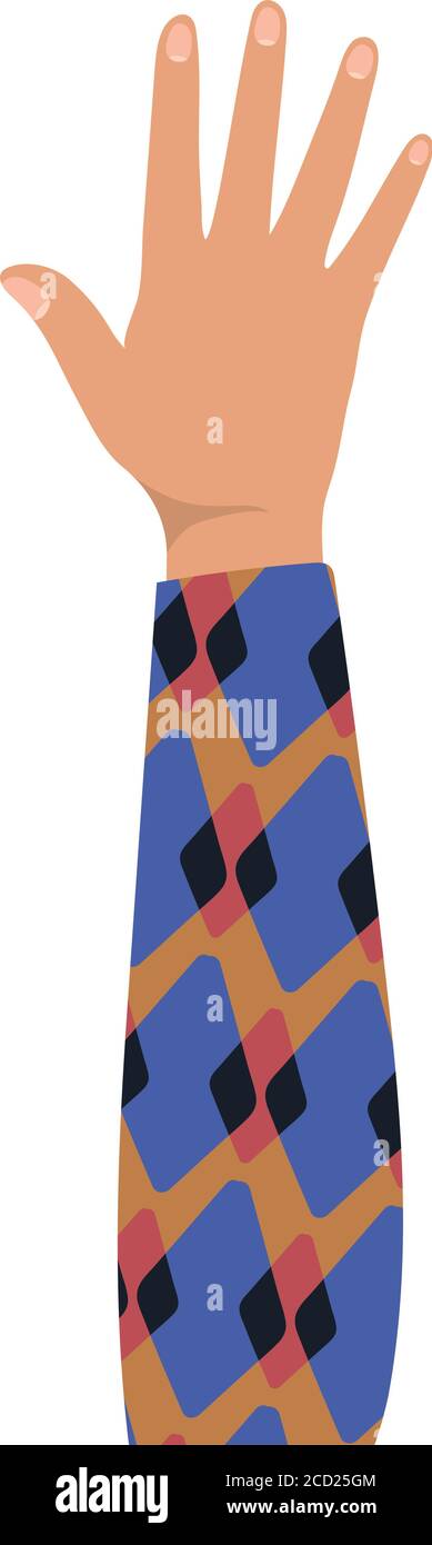 hand up design of People arm finger person learn communication ...