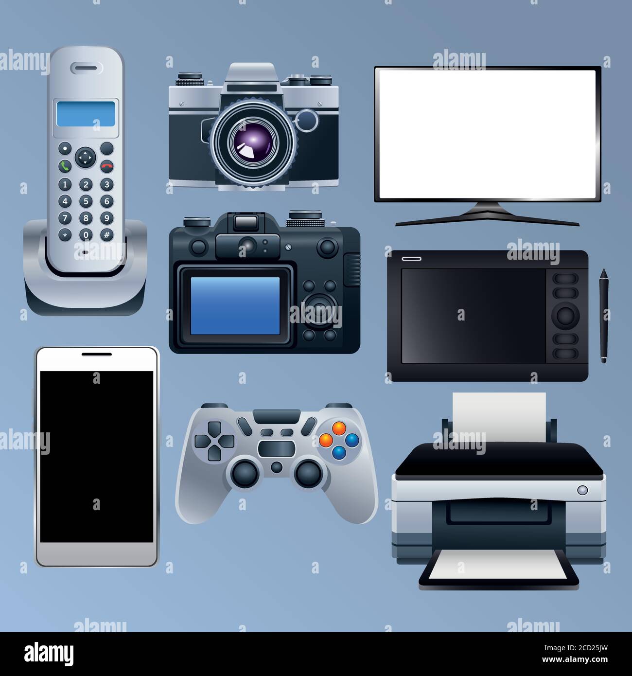 Multifunction display Stock Vector Images - Alamy