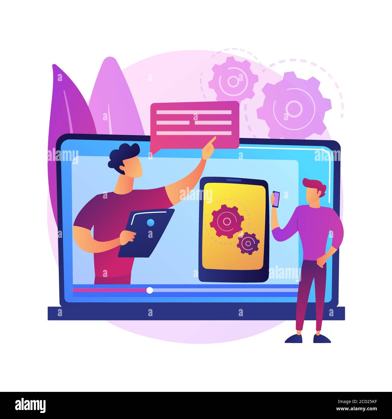 Technical review abstract concept vector illustration Stock Vector ...