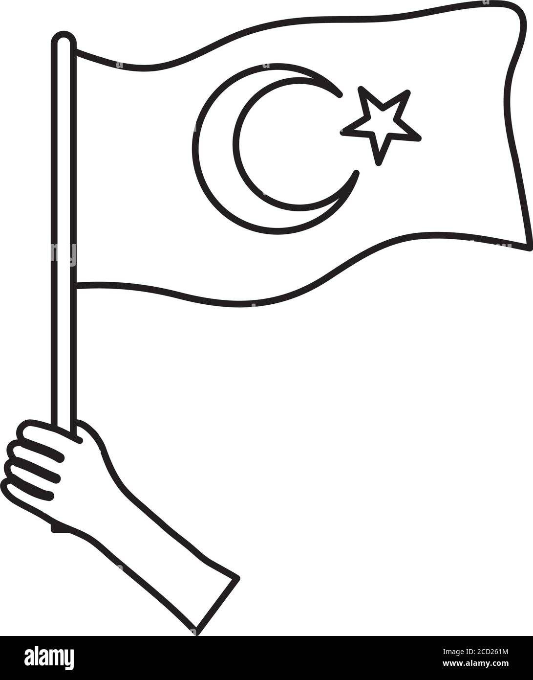 Turkey Flag Coloring Page at Carl Cohn blog