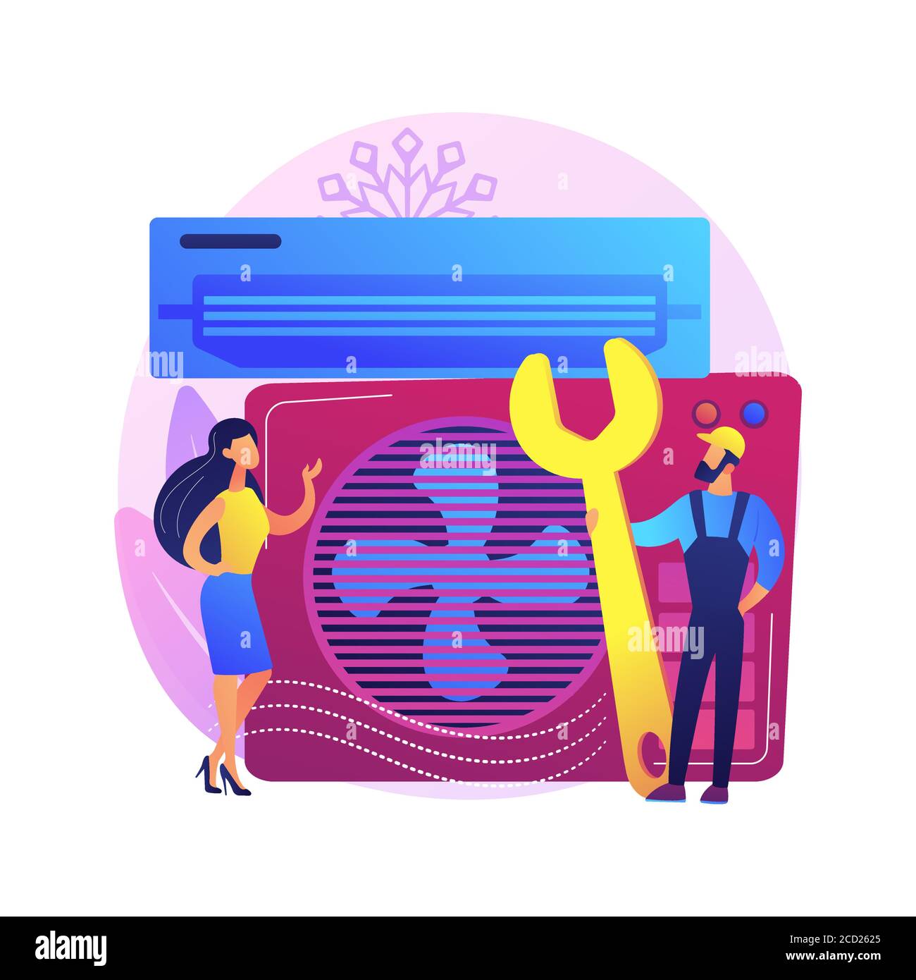 Air conditioning abstract concept vector illustration Stock Vector ...