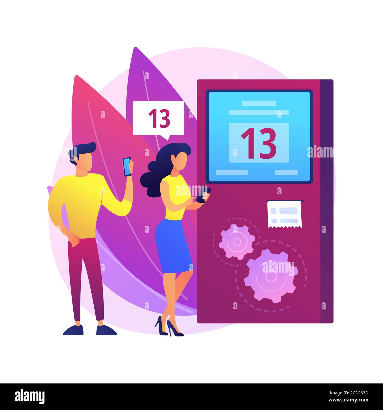 Electronic queuing system abstract concept vector illustration Stock ... Electronic queuing system abstract concept vector illustration Stock ...