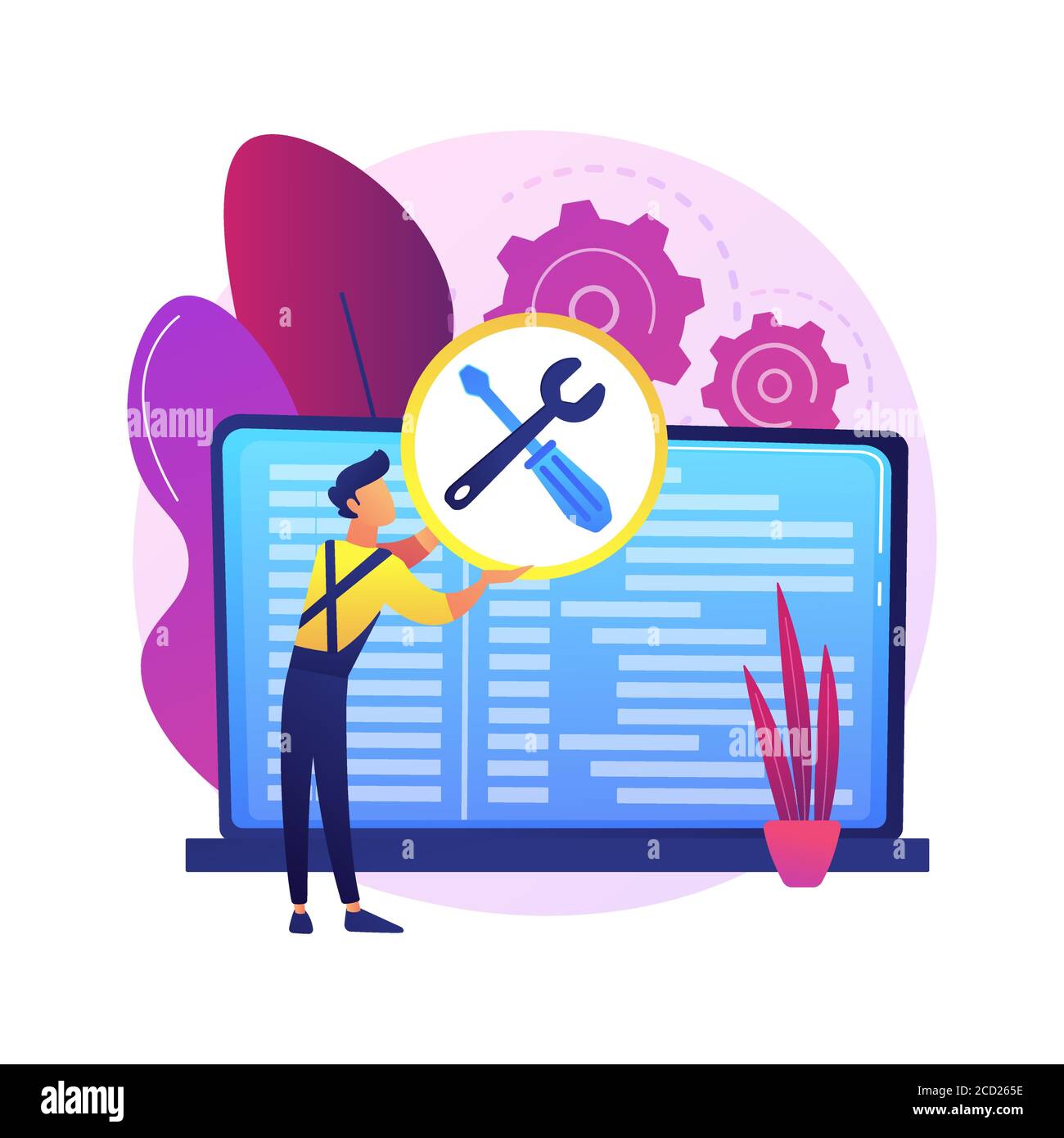 Computer parts abstract Stock Vector Images - Alamy