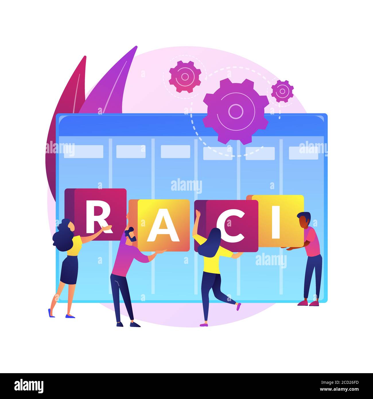 RACI matrix abstract concept vector illustration Stock Vector Image ...