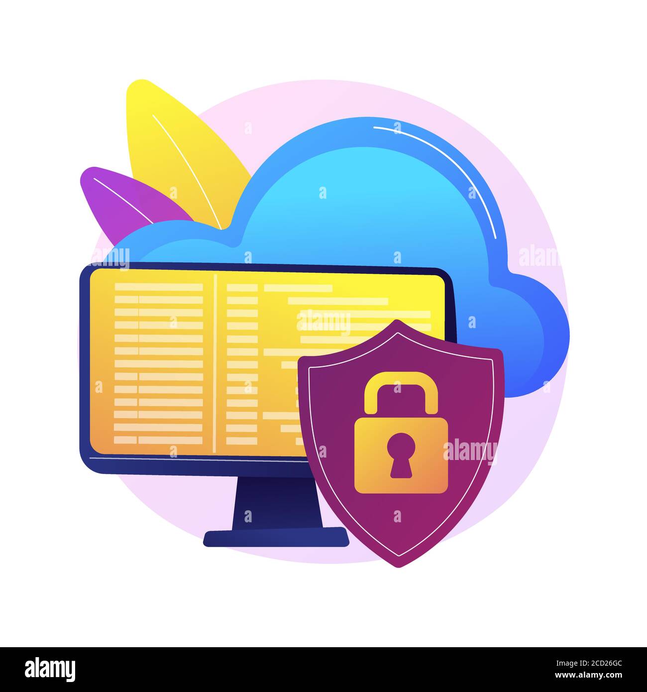 Data protection abstract concept vector illustration Stock Vector Image ...