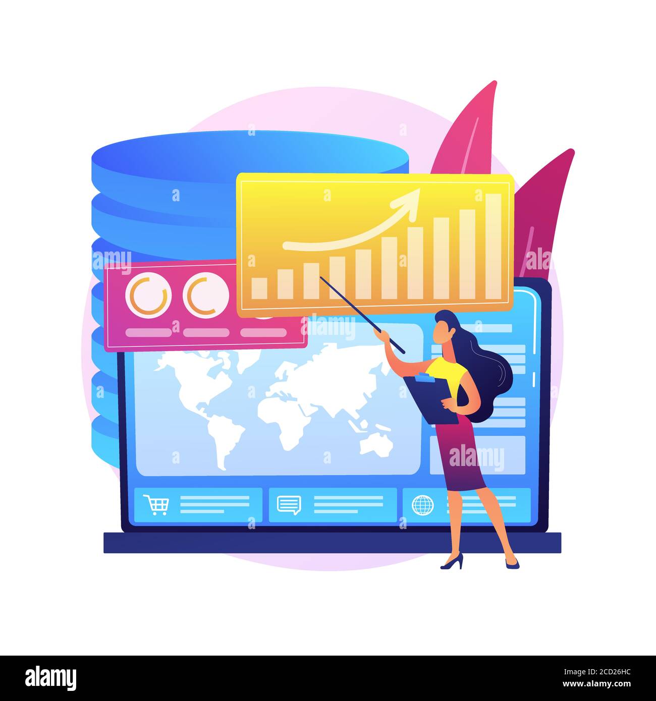 Dashboard Service Abstract Concept Vector Illustration Stock Vector