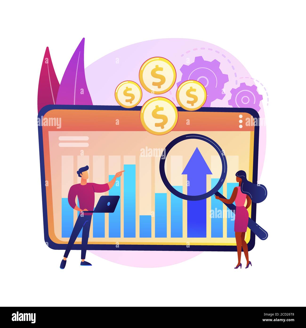 Financial management system abstract concept vector illustration Stock ...