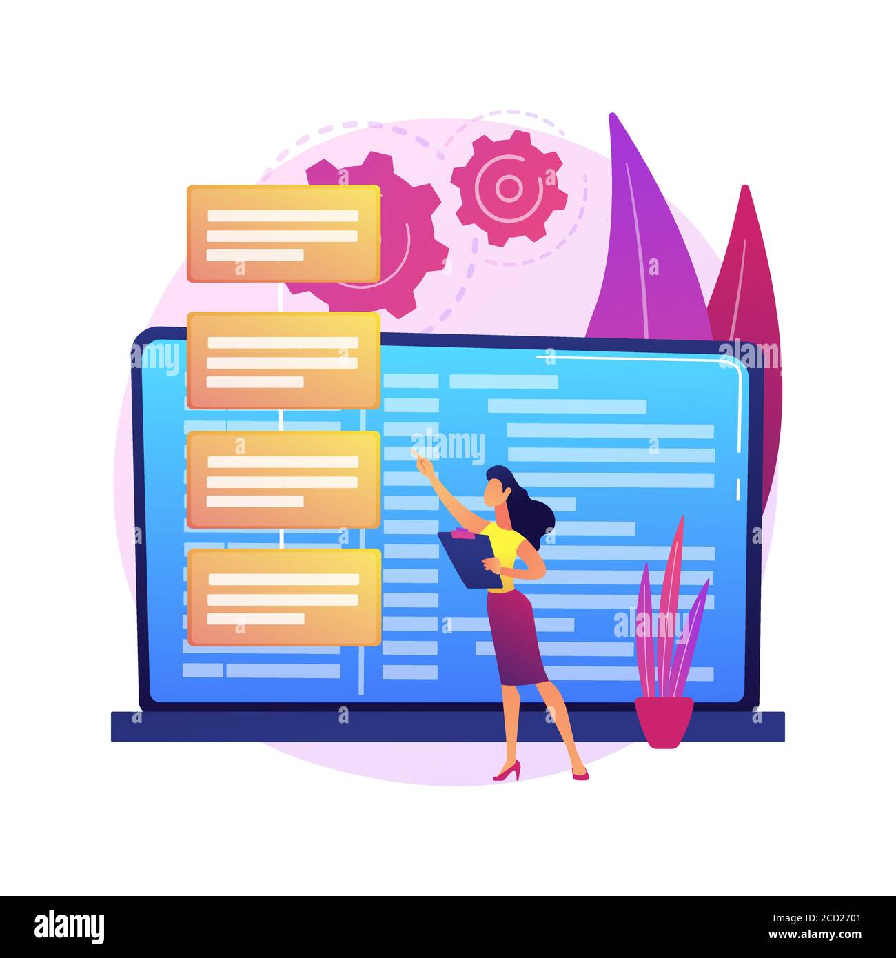 Software requirement description abstract concept vector illustration ... Software requirement description abstract concept vector illustration ...