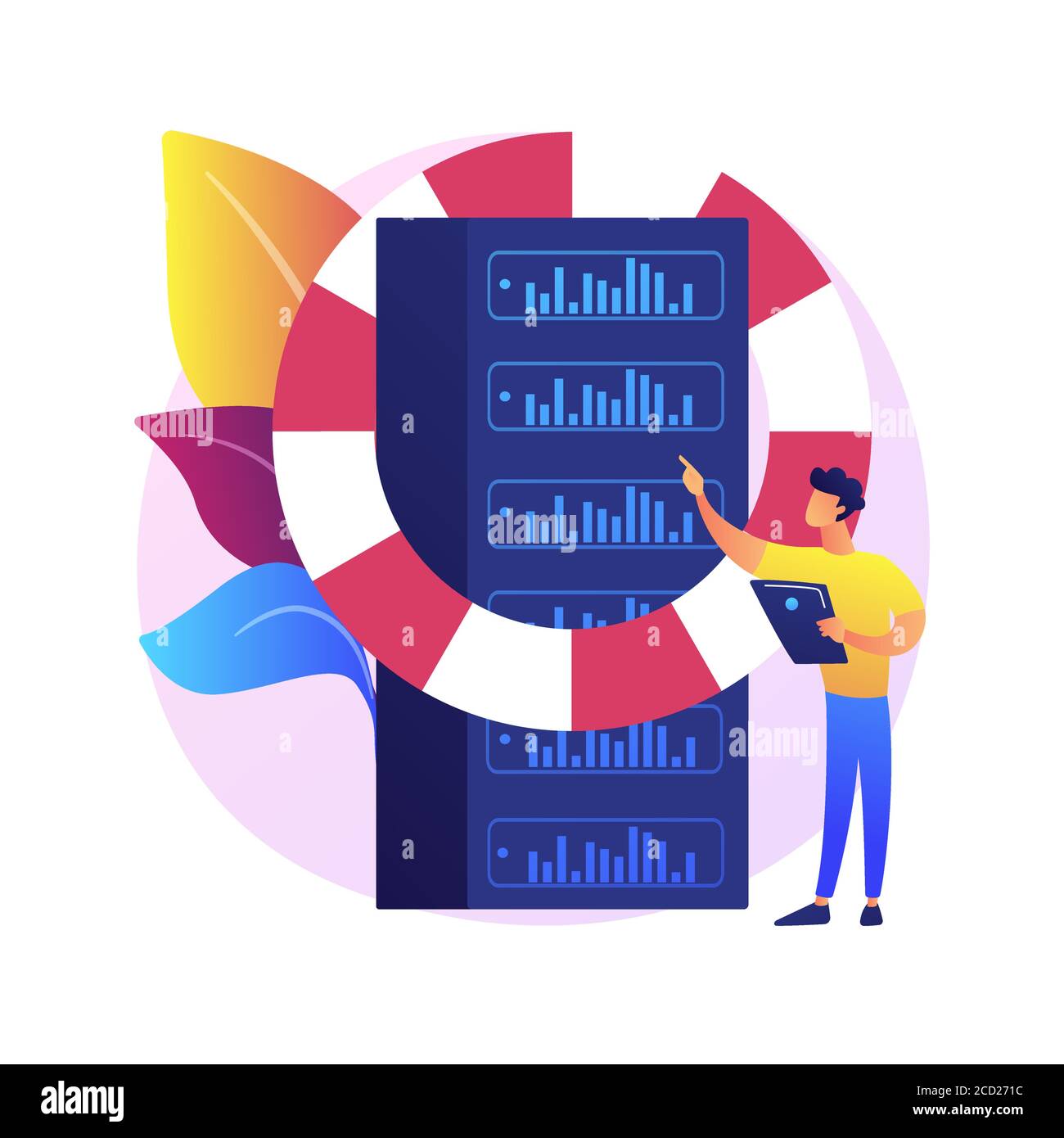 Backup Server Abstract Concept Vector Illustration Stock Vector Image