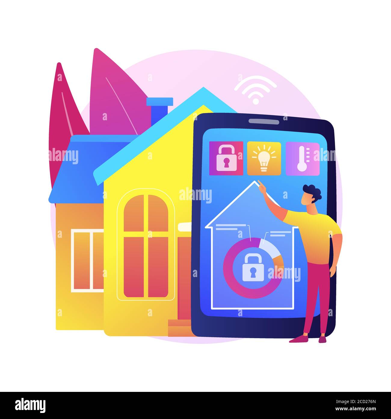 Smart home 2.0 abstract concept vector illustration Stock Vector Image ...