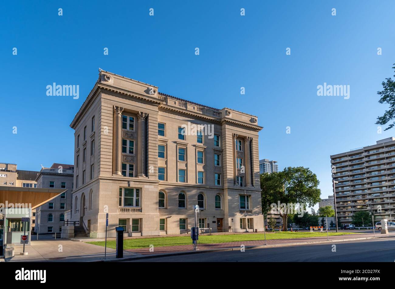 Government buildings located on the grounds of the Alberta legislature ...