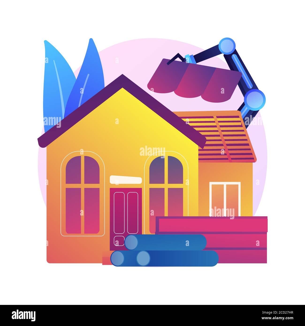 Automated Construction Equipment Abstract Concept Vector Illustration Stock Vector Image And Art