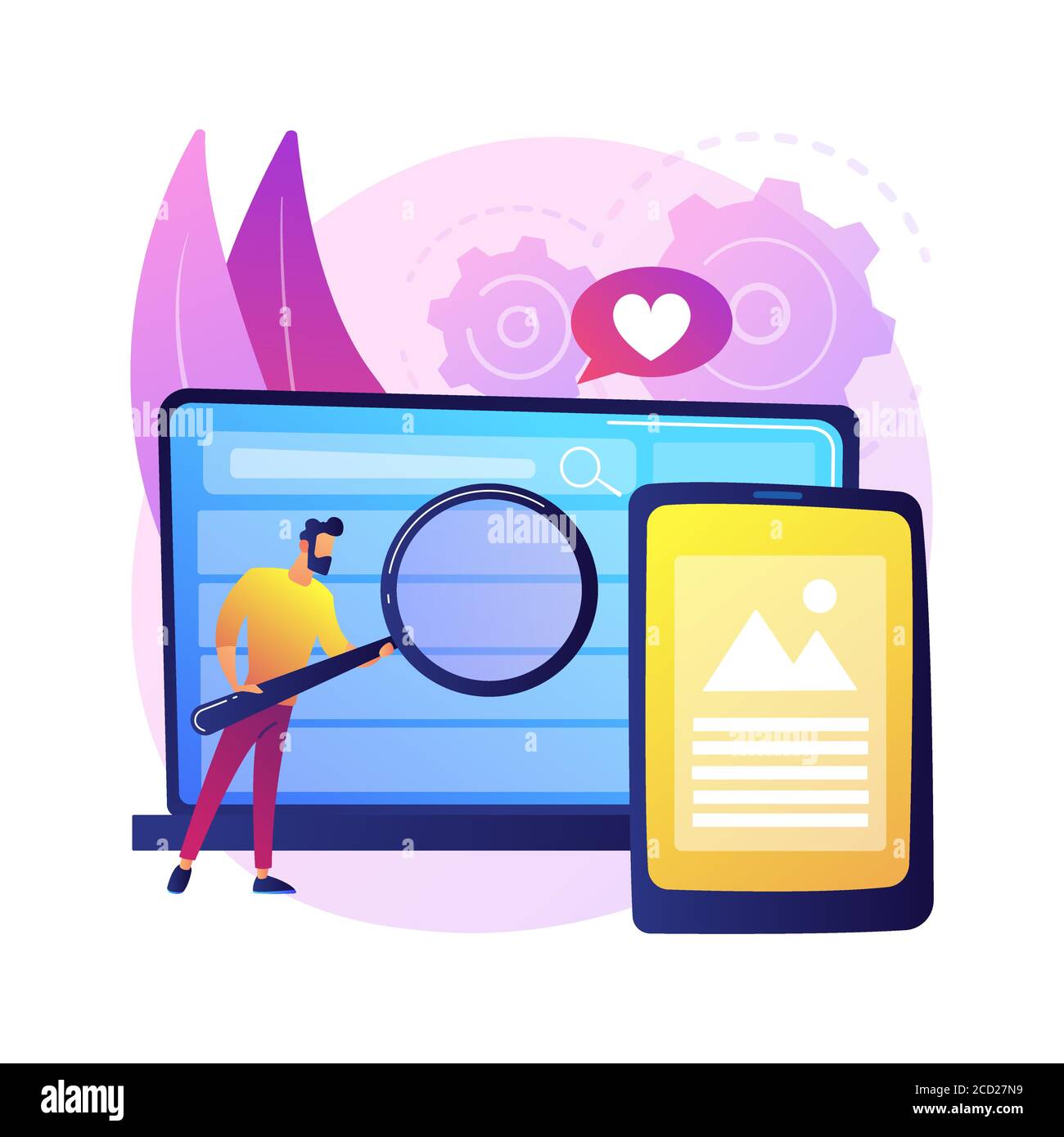 Personification abstract concept vector illustration Stock Vector Image ...