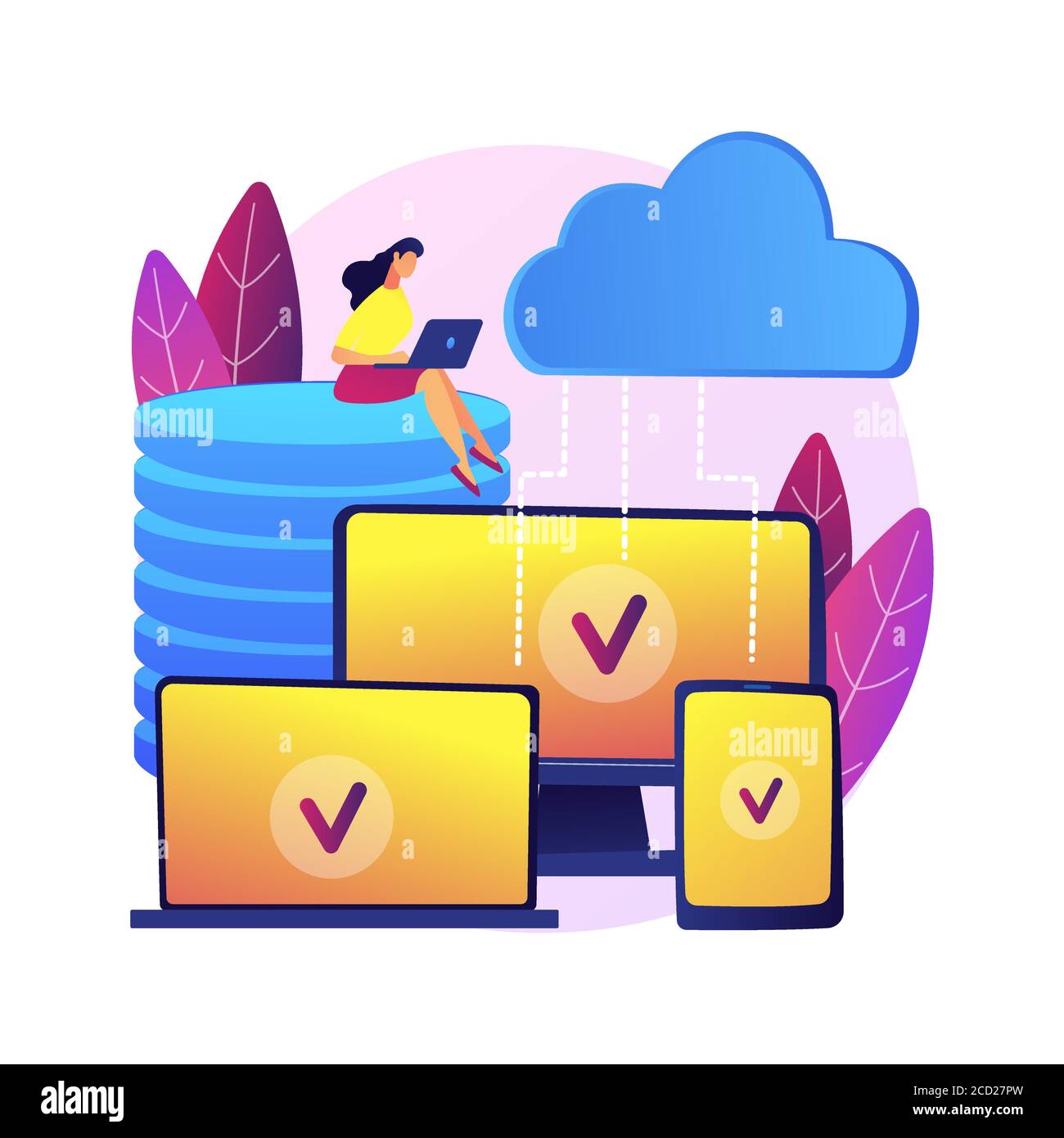 SaaS technology abstract concept vector illustration Stock Vector Image & Art - Alamy
