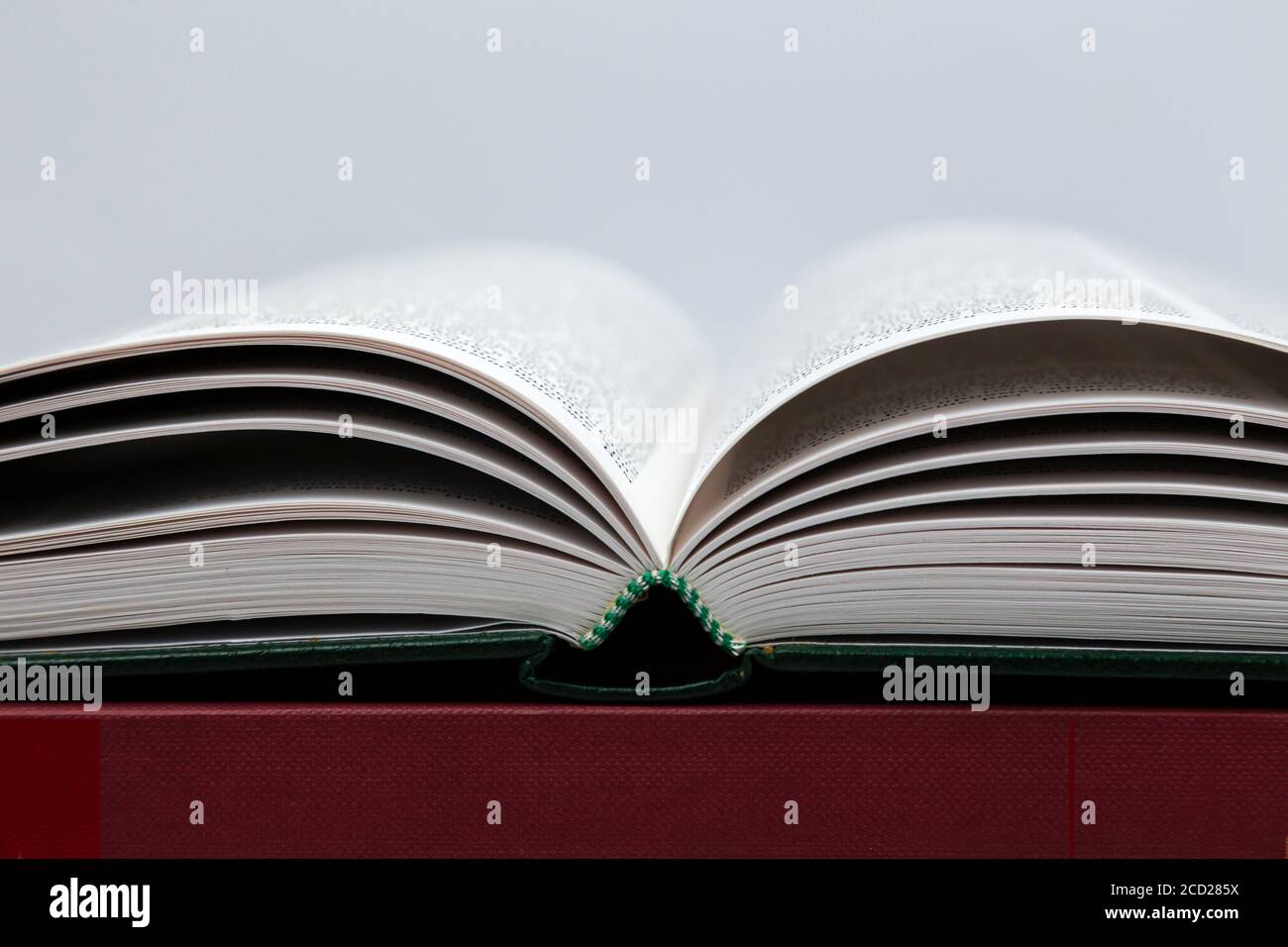 Side view open old book hi-res stock photography and images - Alamy