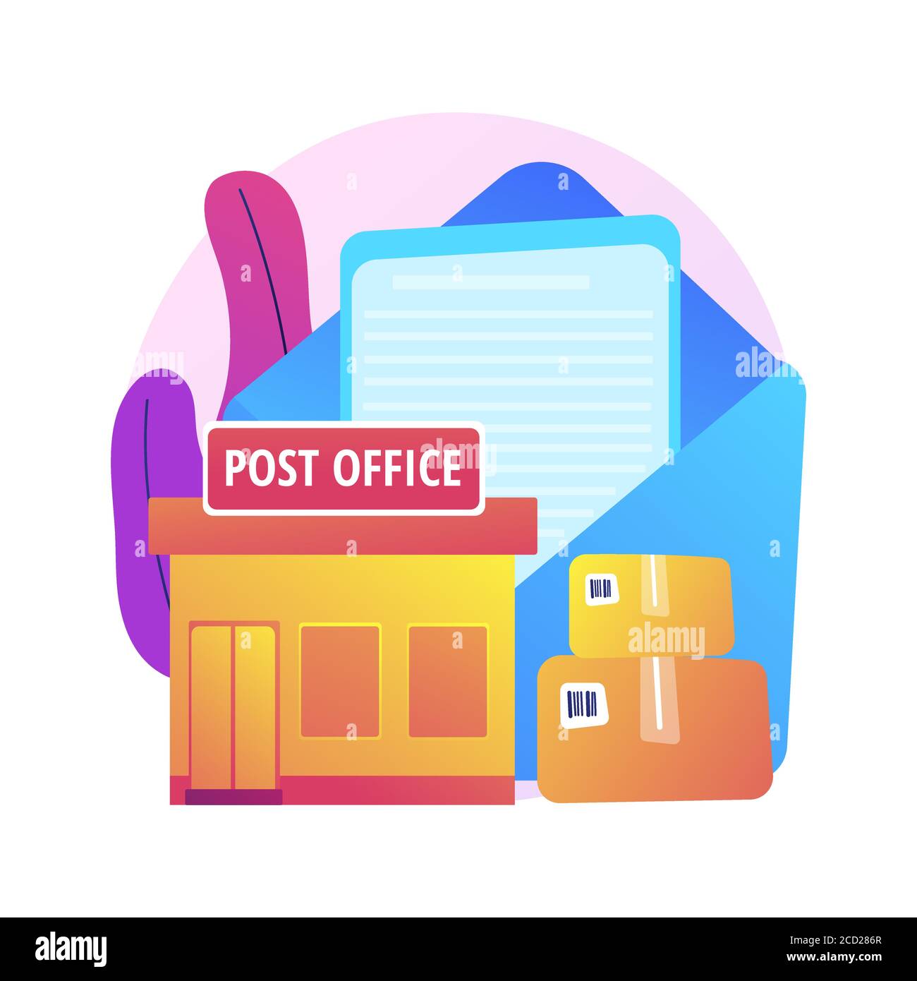 Post office abstract concept vector illustration Stock Vector Image ...