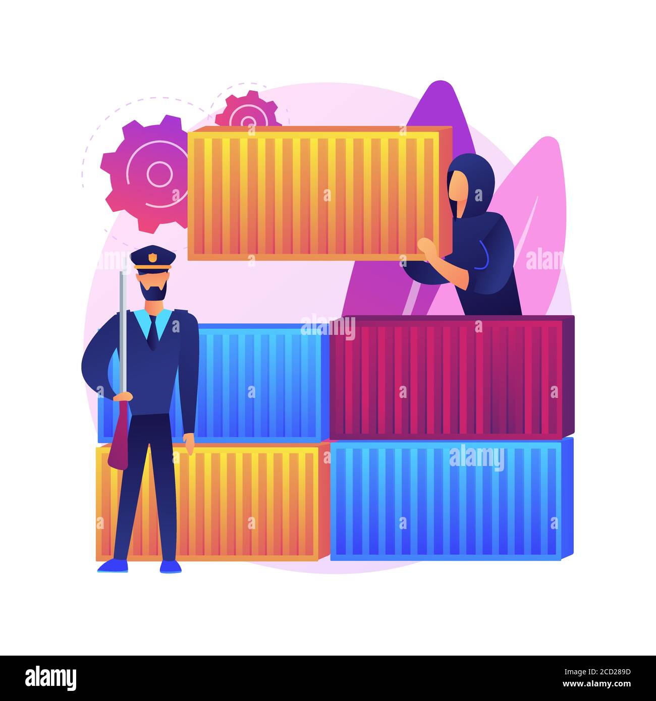 Smuggling abstract concept vector illustration Stock Vector Image & Art ...