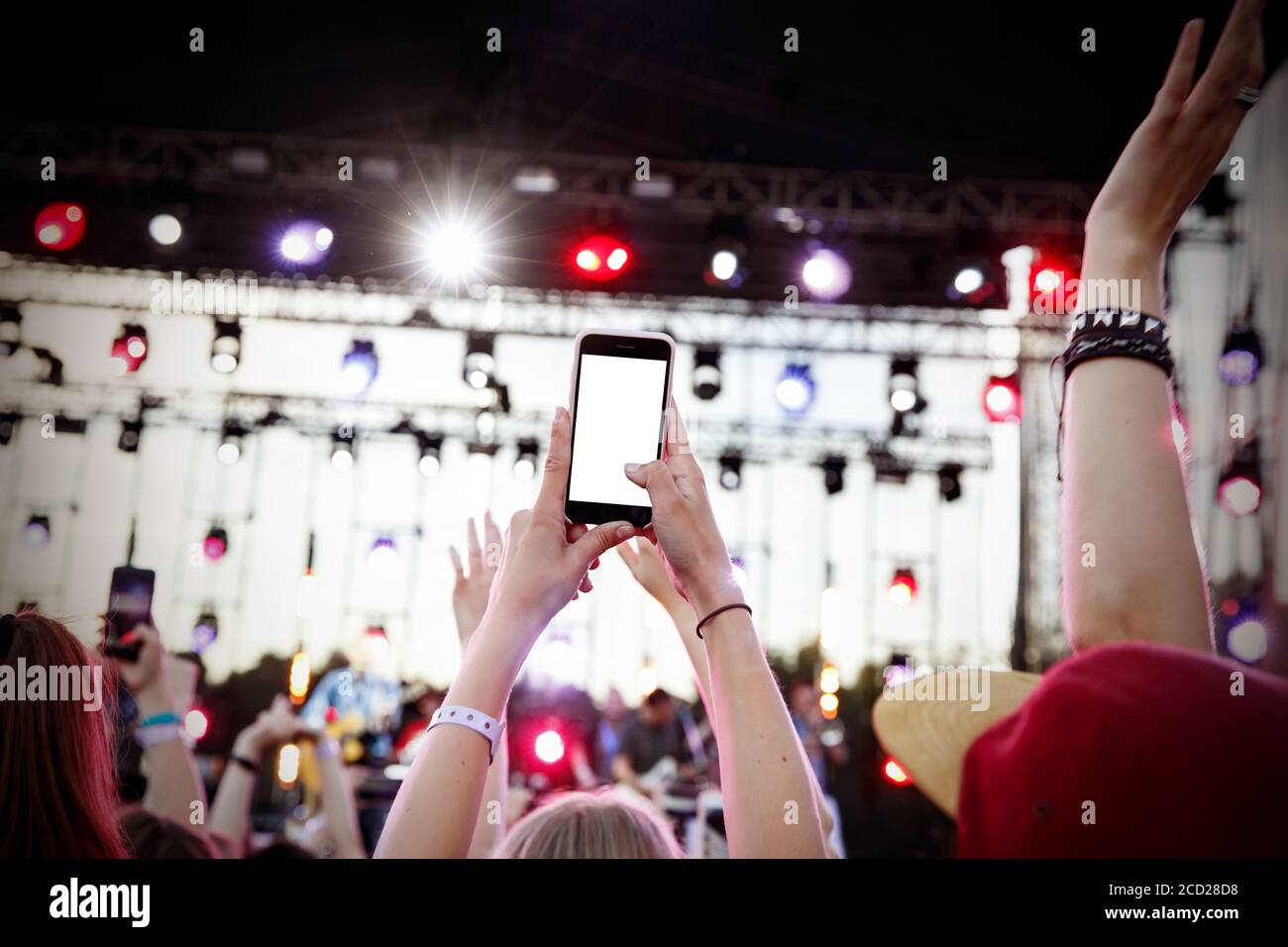 White screen concert hi-res stock photography and images - Alamy