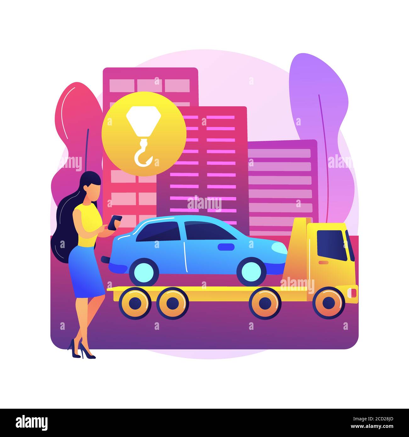 Roadside assistance abstract concept vector illustration Stock Vector Image & Art - Alamy