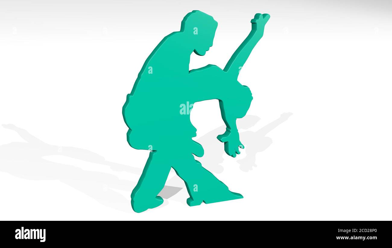 TANGO DANCE 3D icon casting shadow, 3D illustration Stock Photo - Alamy