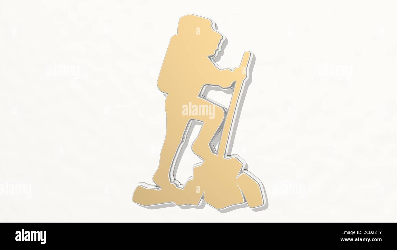 athletic sport activity 3D drawing icon, 3D illustration Stock Photo ...