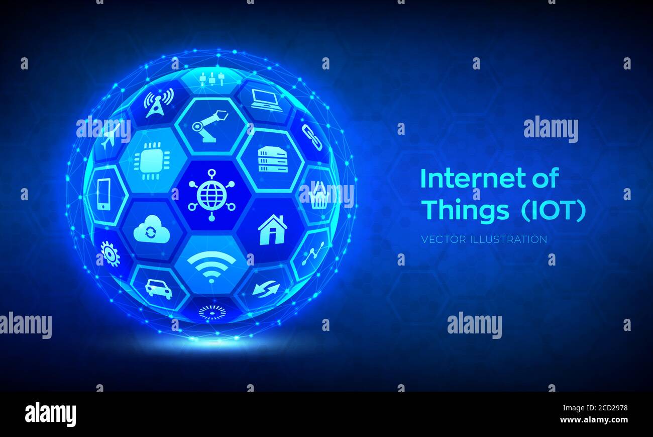 IOT. Internet of things concept. Everything connectivity device concept ...