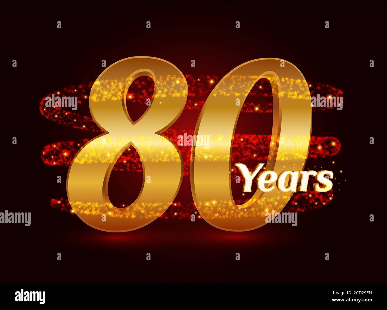 80th birthday party Stock Vector Images - Alamy