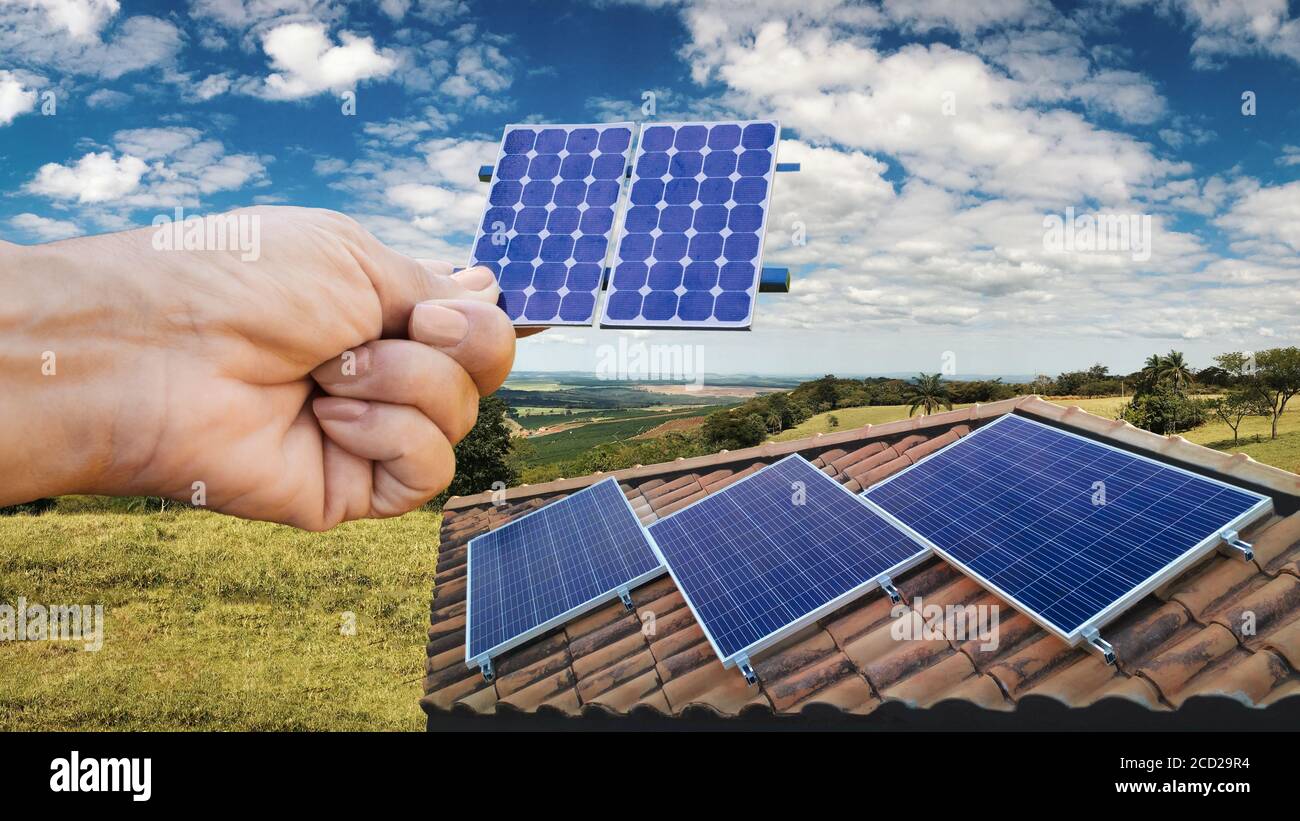 Solar photovoltaic installation hi-res stock photography and images - Alamy