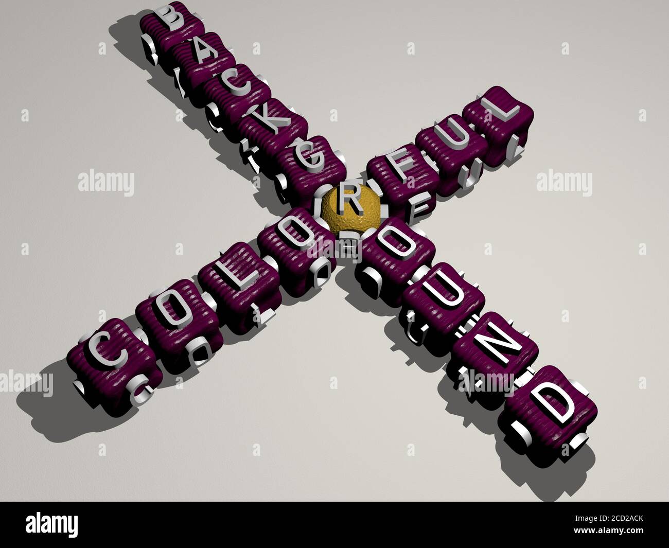 COLORFUL BACKGROUND crossword of colorful cubic letters, 3D ...