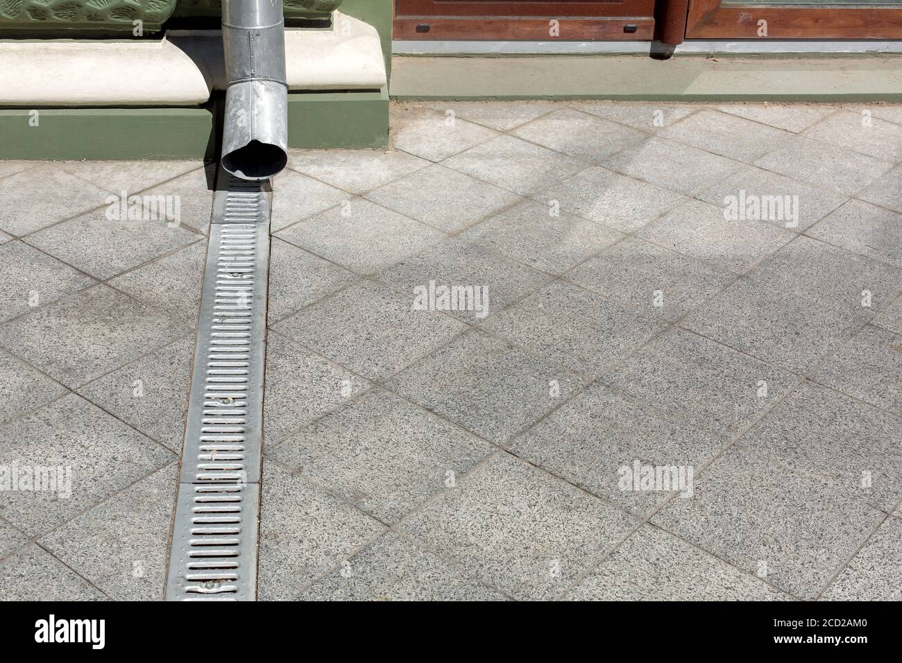 Downspout Sidewalk Design