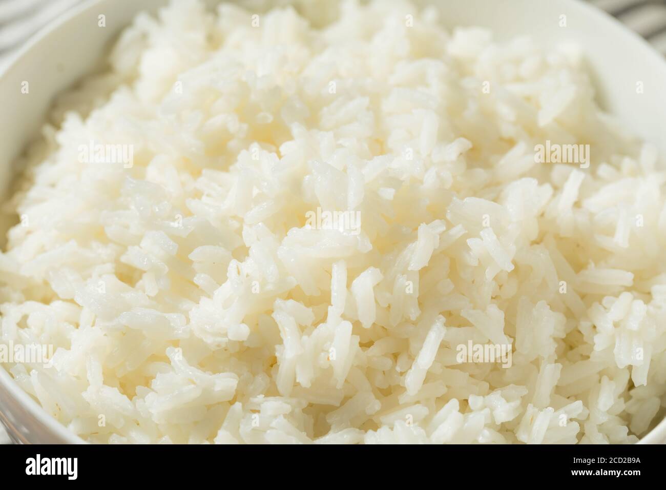 Homemade Cooked Steamed White Rice in a Bowl Stock Photo - Alamy