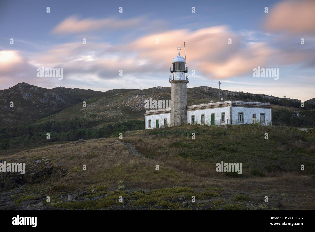 Mesmerizing view of Punta Insua or Larino lighthouse in Carnota ...