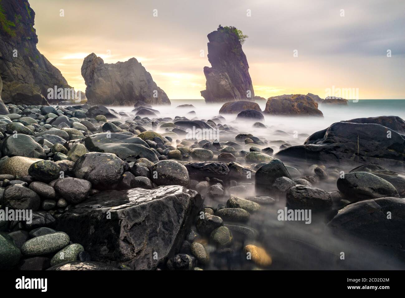 Different shapes and sizes of stones in Dipaculao Beach, Baler ...