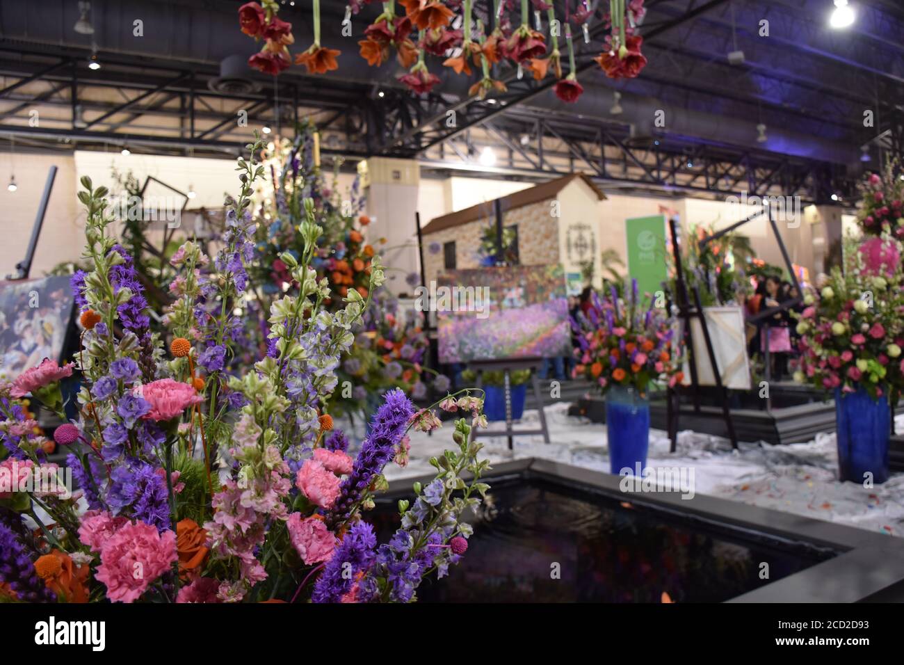 Exhibitions at the Philadelphia Flower Show Stock Photo - Alamy