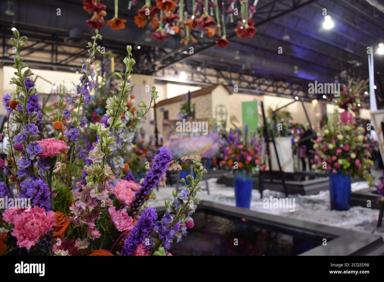 Exhibitions at the Philadelphia Flower Show Stock Photo - Alamy